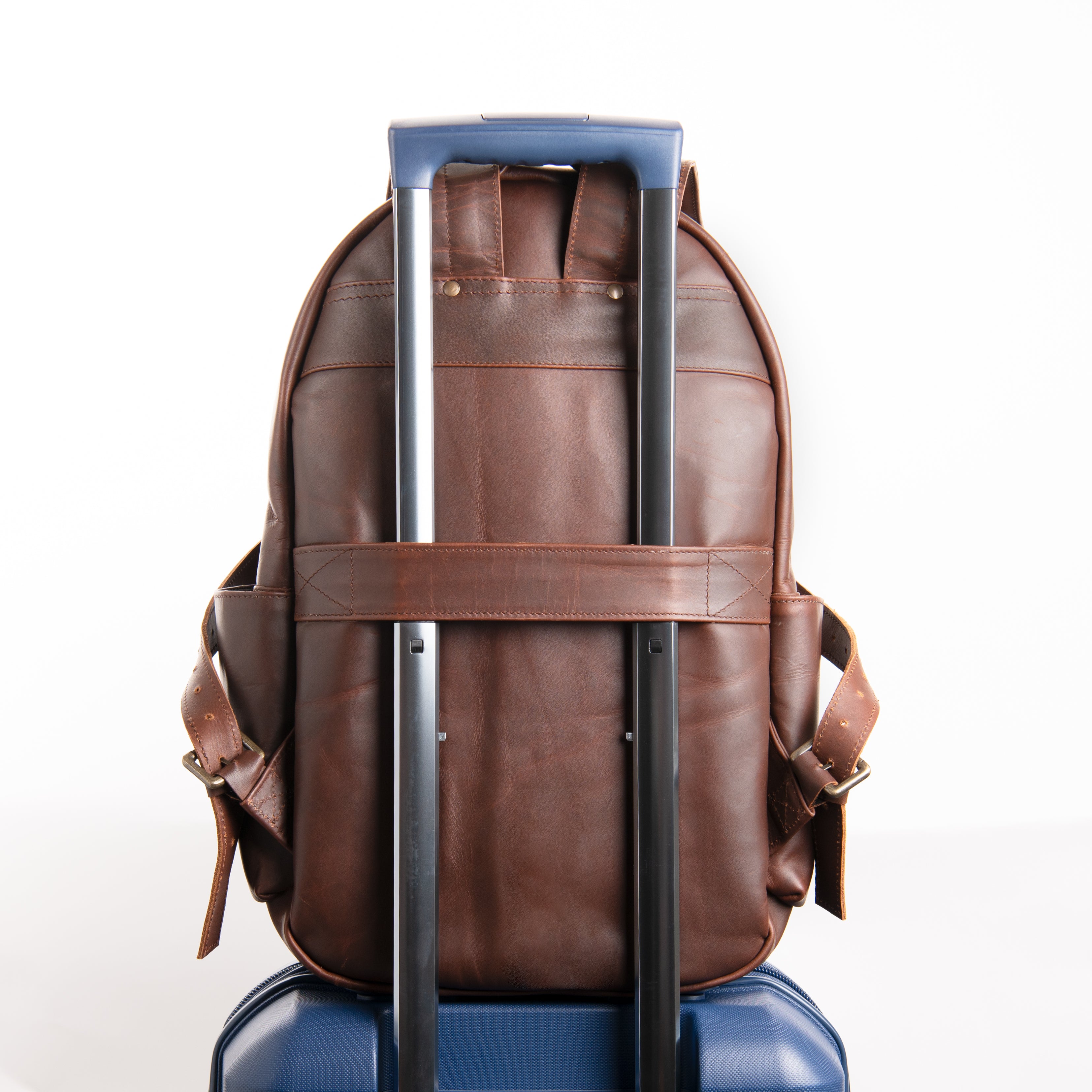 Classic Brown Leather Backpack 16" Macbook Capacity | Back to School ...