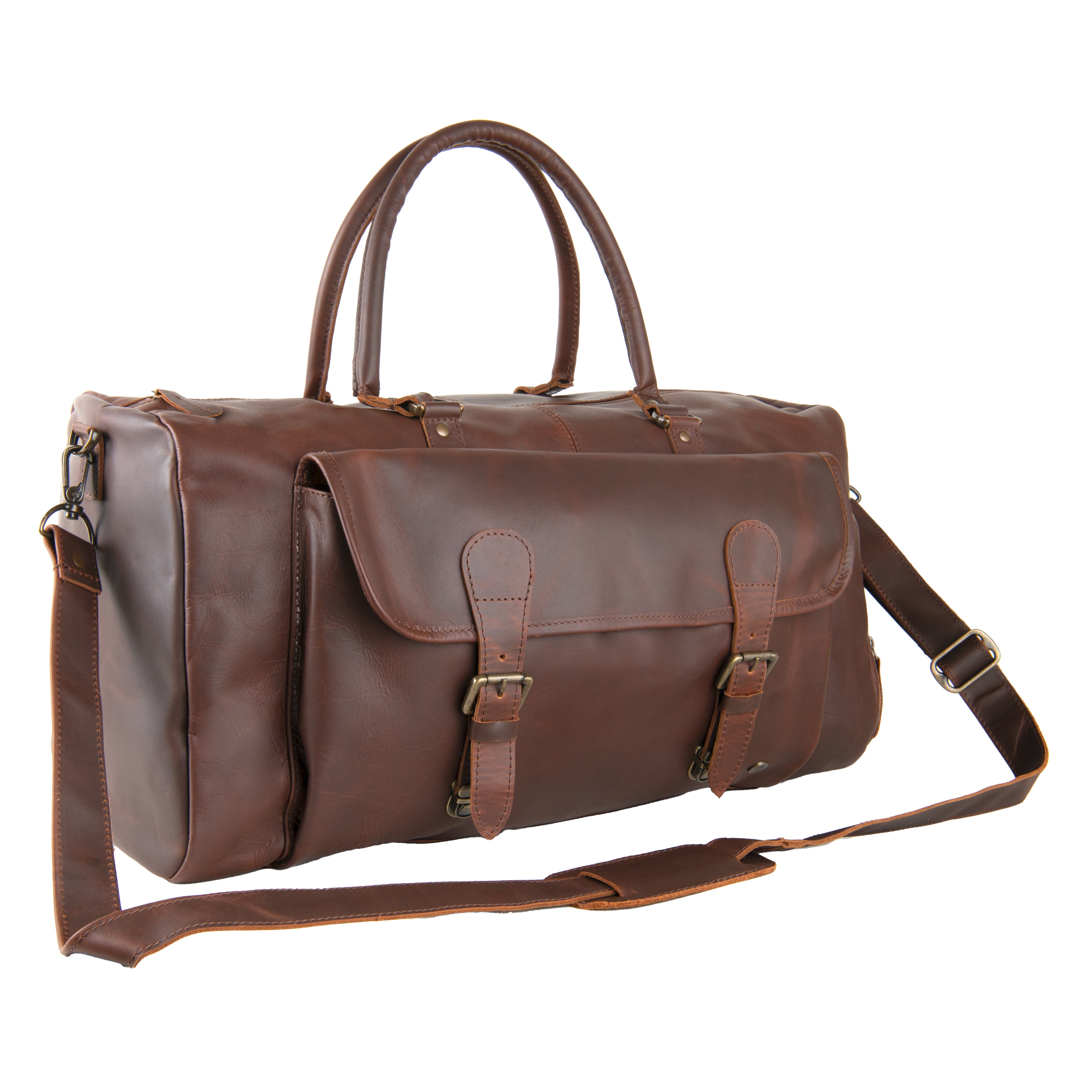 Leather Overnight Bag | Leather Weekender Bag | Overnight Bags For Men ...
