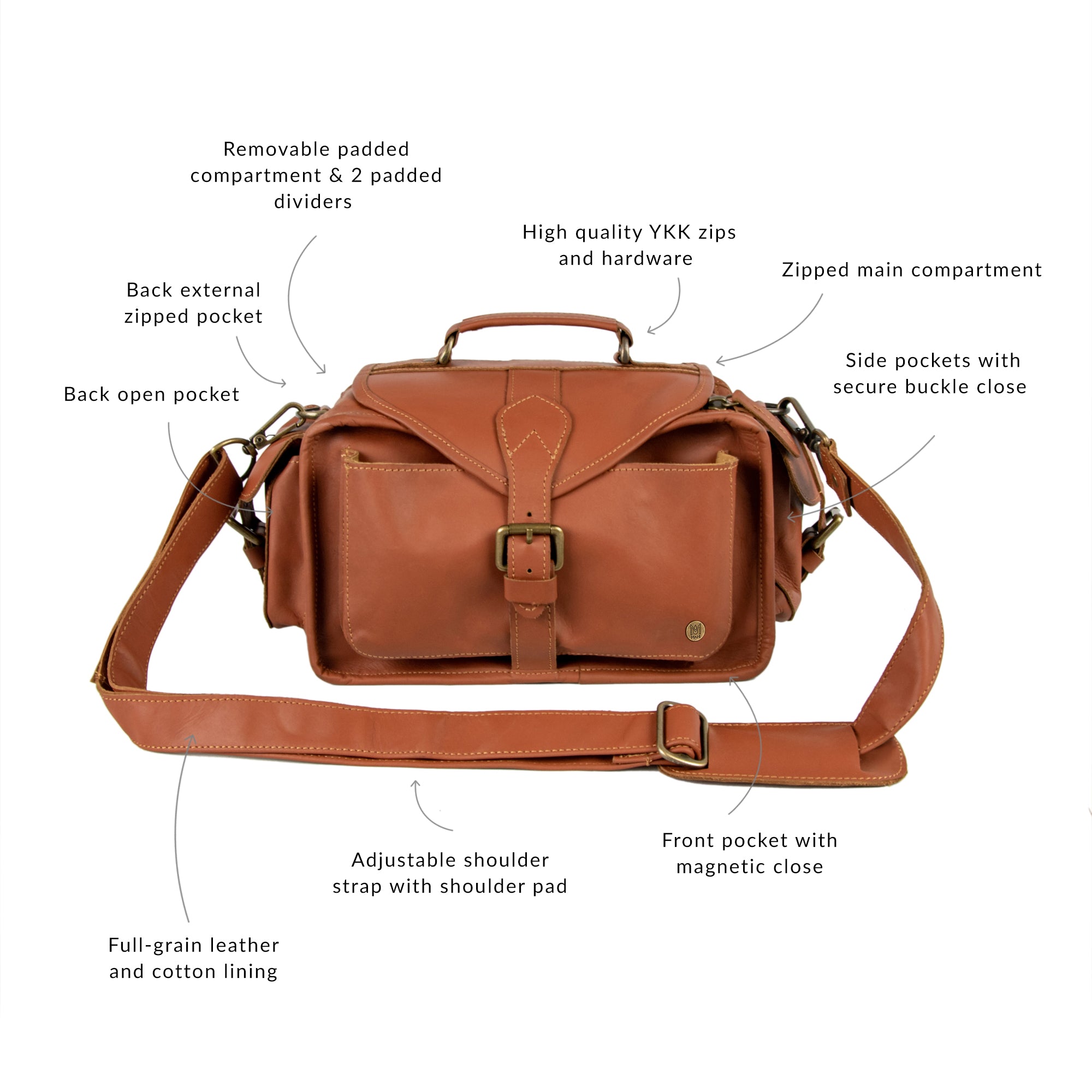 Vintage Brown Leather Camera Bag | Camera + Photography Accessories ...