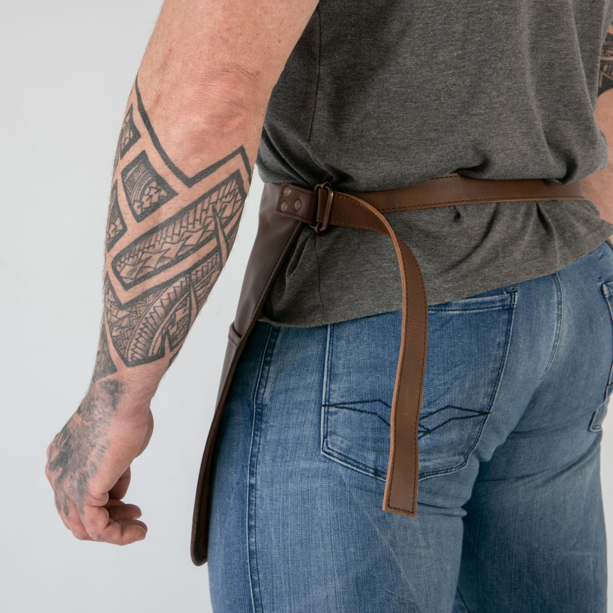 Brown Leather Apron - Apron for Baristas, Bakers, Chefs, Artists ...