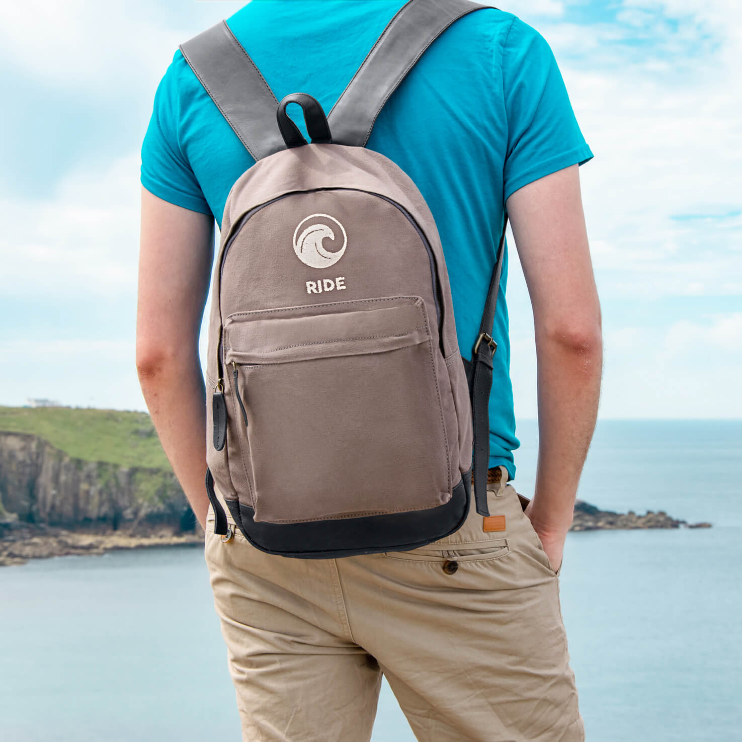 Company Logo Branded Leather Backpack | Corporate Gifts & Professionals ...