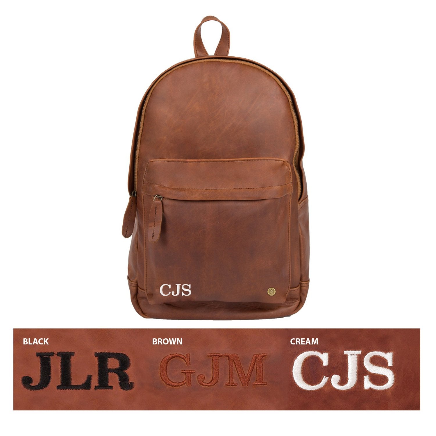 Classic Brown Leather Backpack For Work or College | Back to School ...