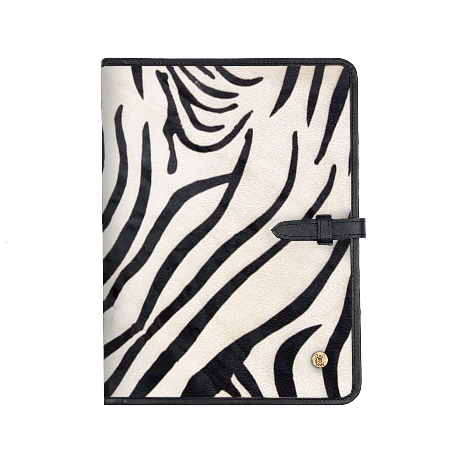 Zebra Print A4 Portfolio | Leather Document Holder | Leather Padfolio ...