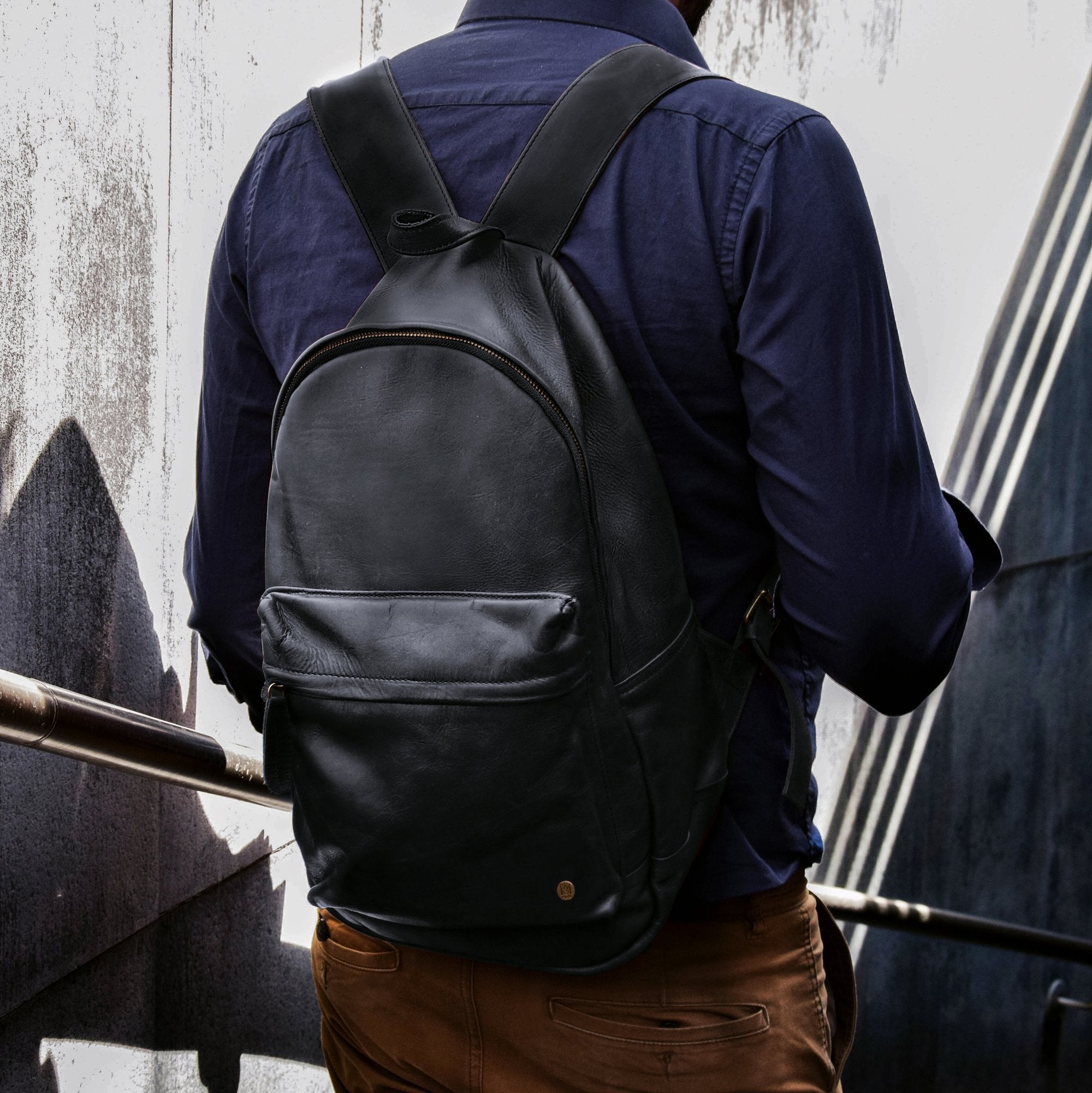 Company Logo Branded Leather Backpack | Corporate Gifts & Professionals ...