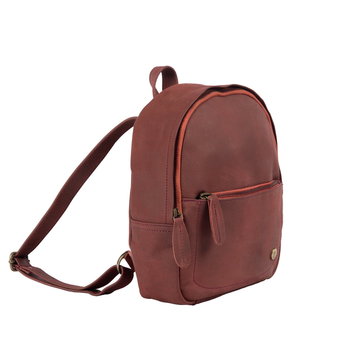 Mini Suede Red Maroon Leather Backpack – MAHI Leather