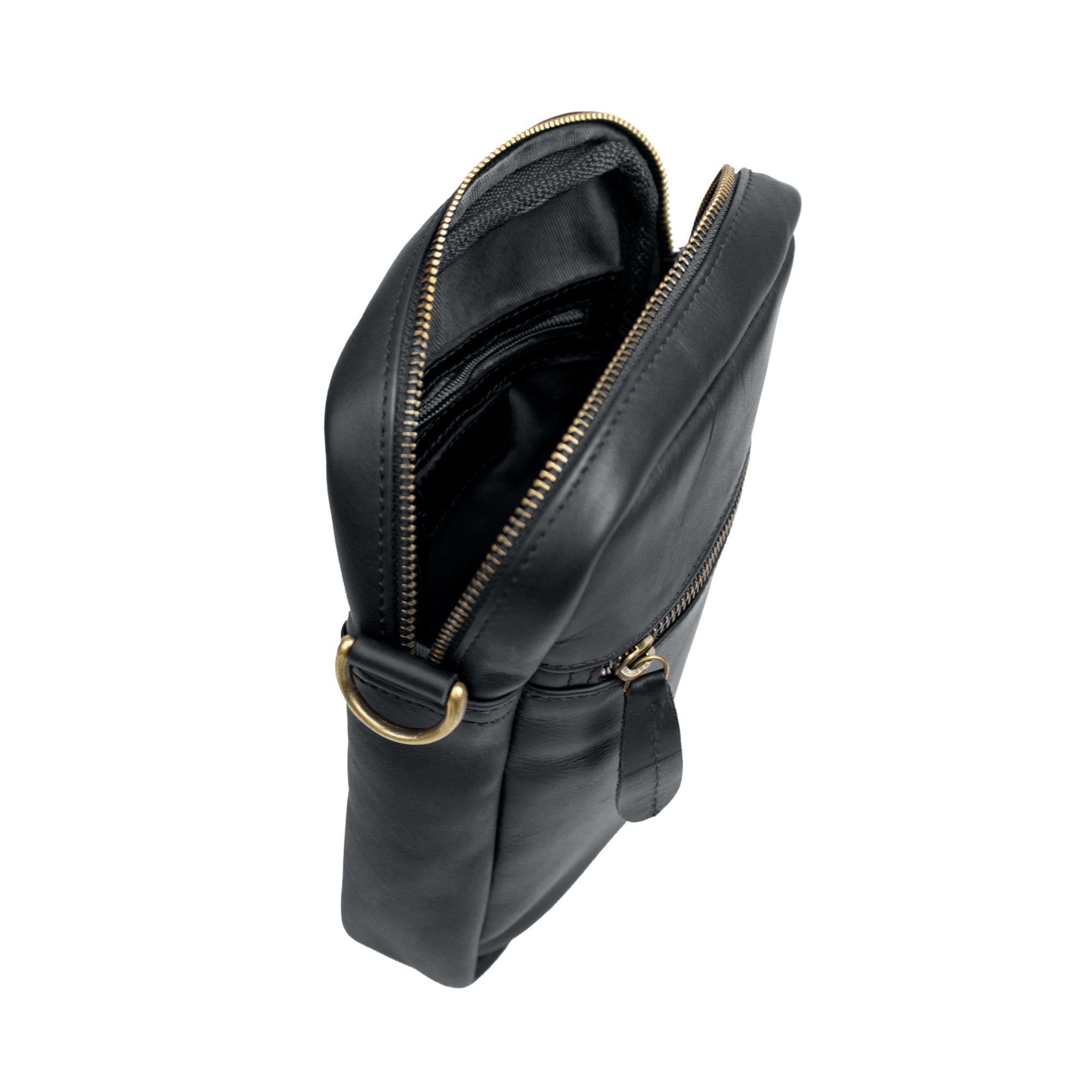 Black Premium Leather Flight Bag- Luxury Travel Bags and Accessories ...