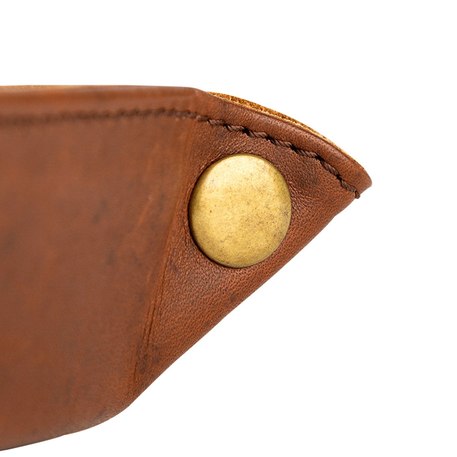 Small Brown Leather Valet Tray | Personalised Leather Coin & Key Dish ...