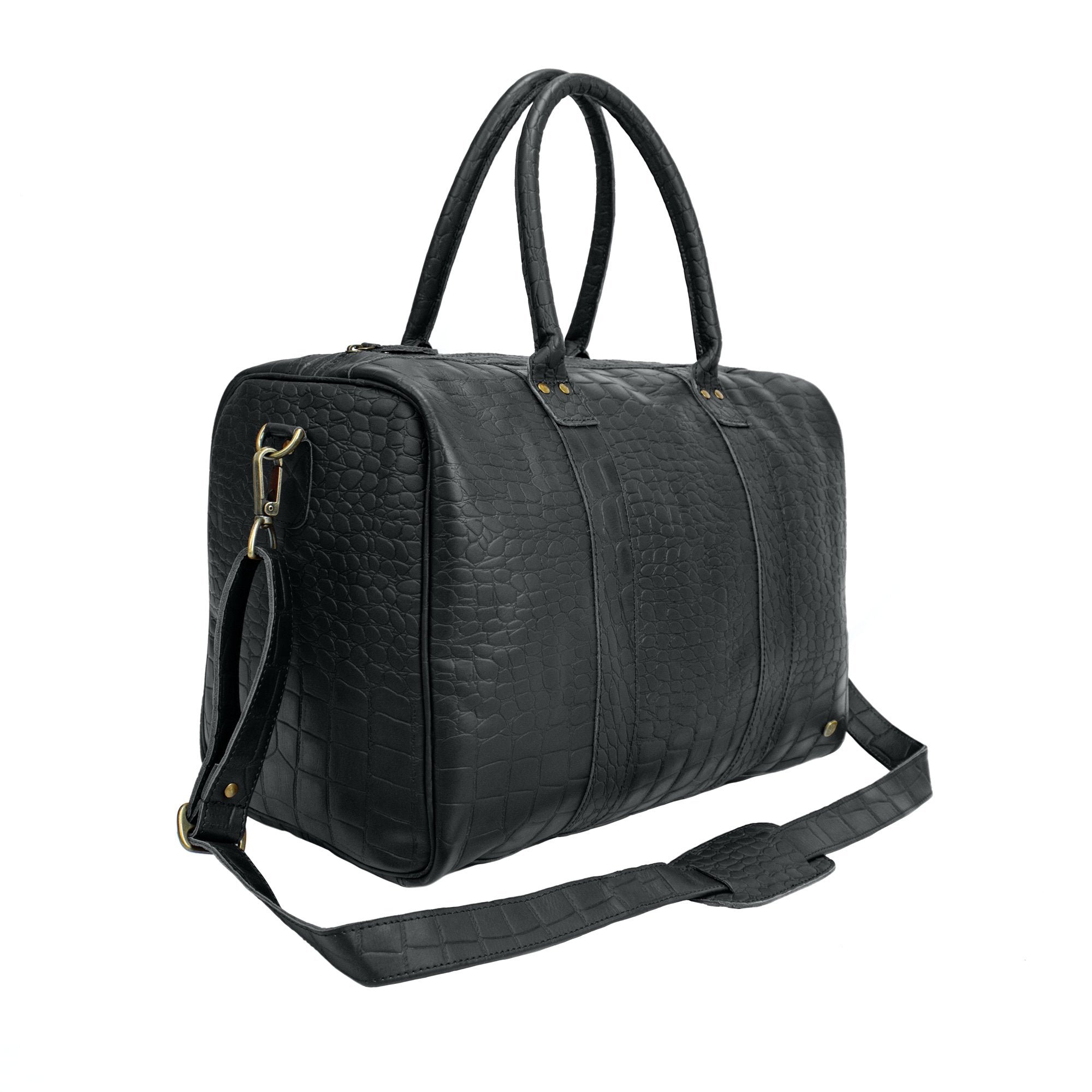 Small Leather Weekend Holdall | Small Weekender Bag | Leather Weekender ...