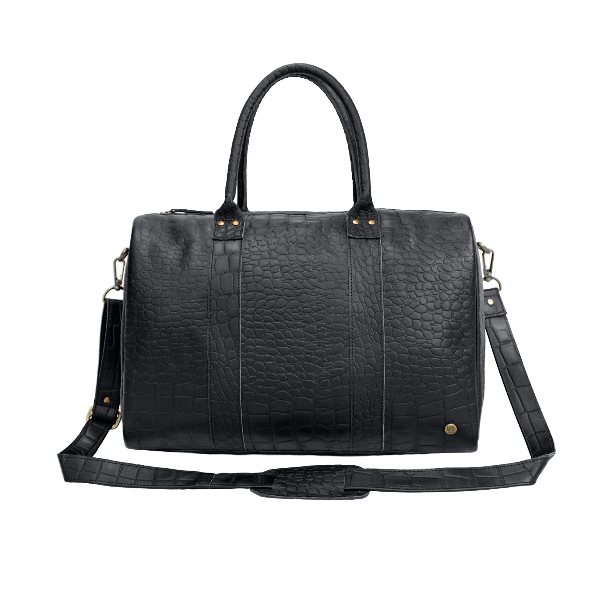 Small Leather Weekend Holdall | Small Weekender Bag | Leather Weekender ...