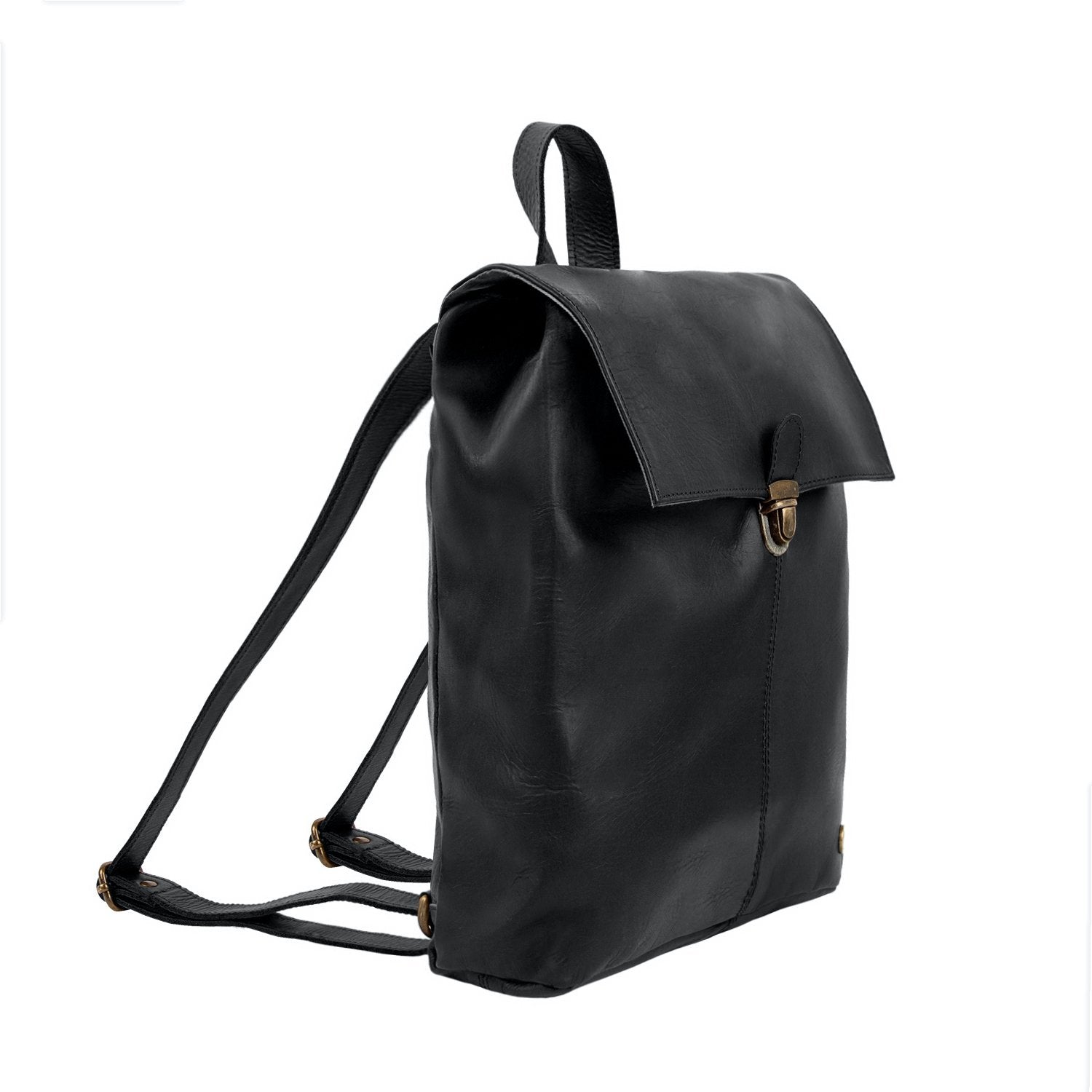 Leather Backpack For Women | Square Leather Backpack | 15" Laptop ...
