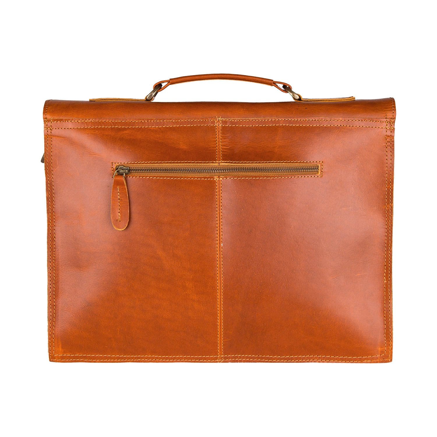 Tan Leather Messenger Satchel with 15" Laptop Capacity – MAHI Leather